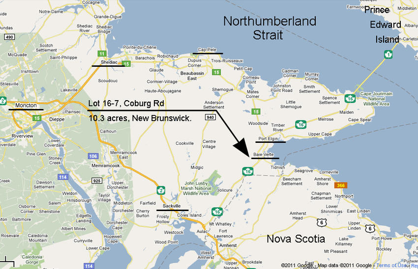Canadian Land For Sale in Ontario, Nova Scotia, and New Brunswick